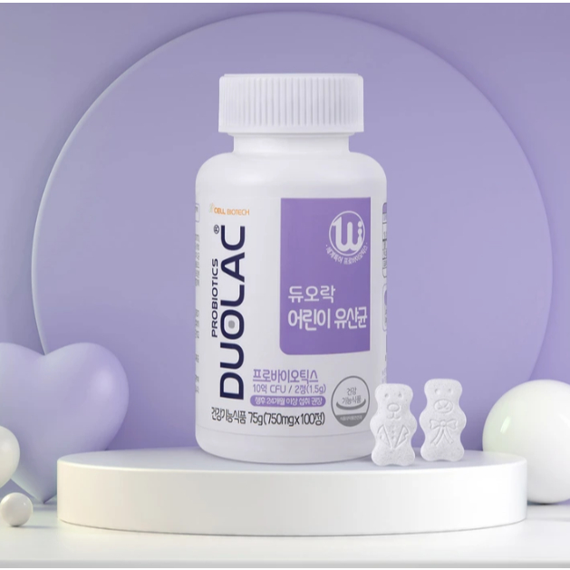 [Duolac] Kids Probiotics 750mg x 100tablets | Shopee Singapore