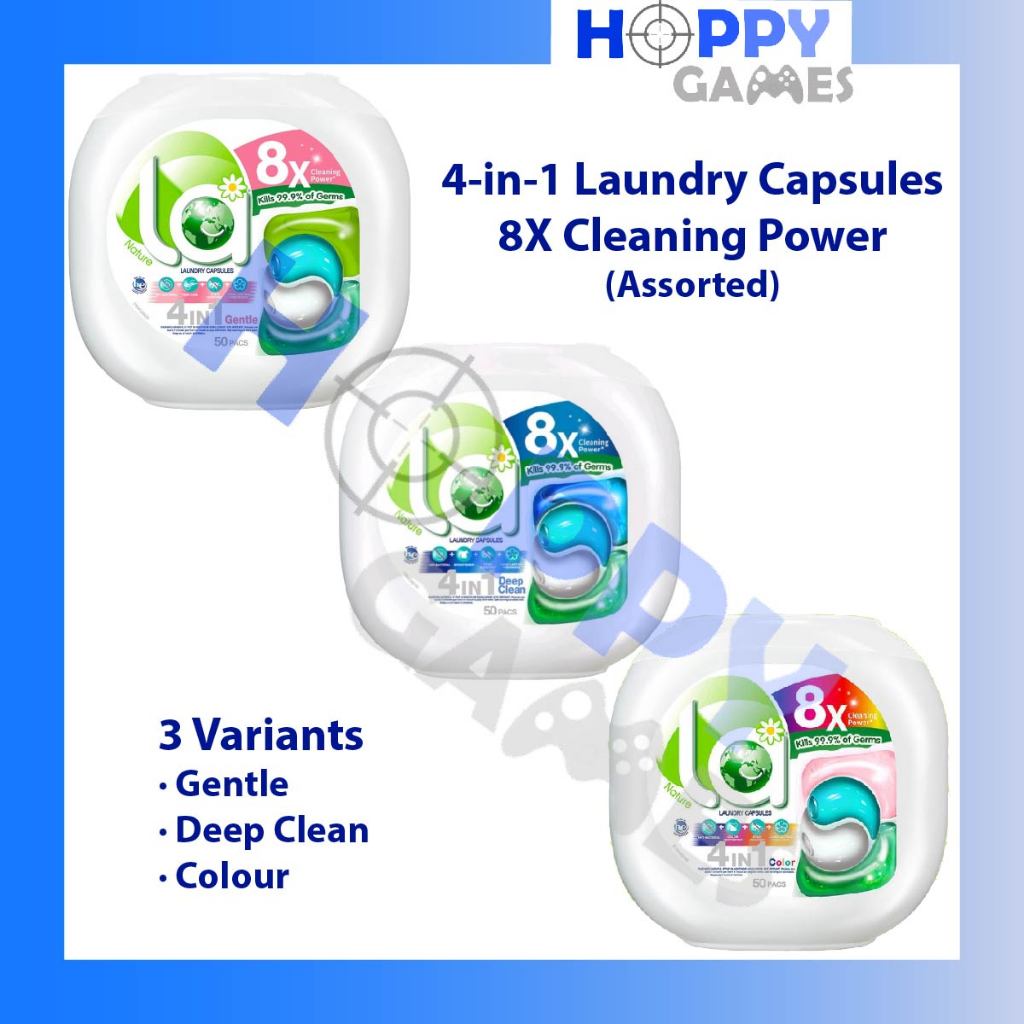 La Nature Laundry Detergent Pods | Laundry Capsules | 4 in 1 Laundry | Clean | Gentle | Color ...