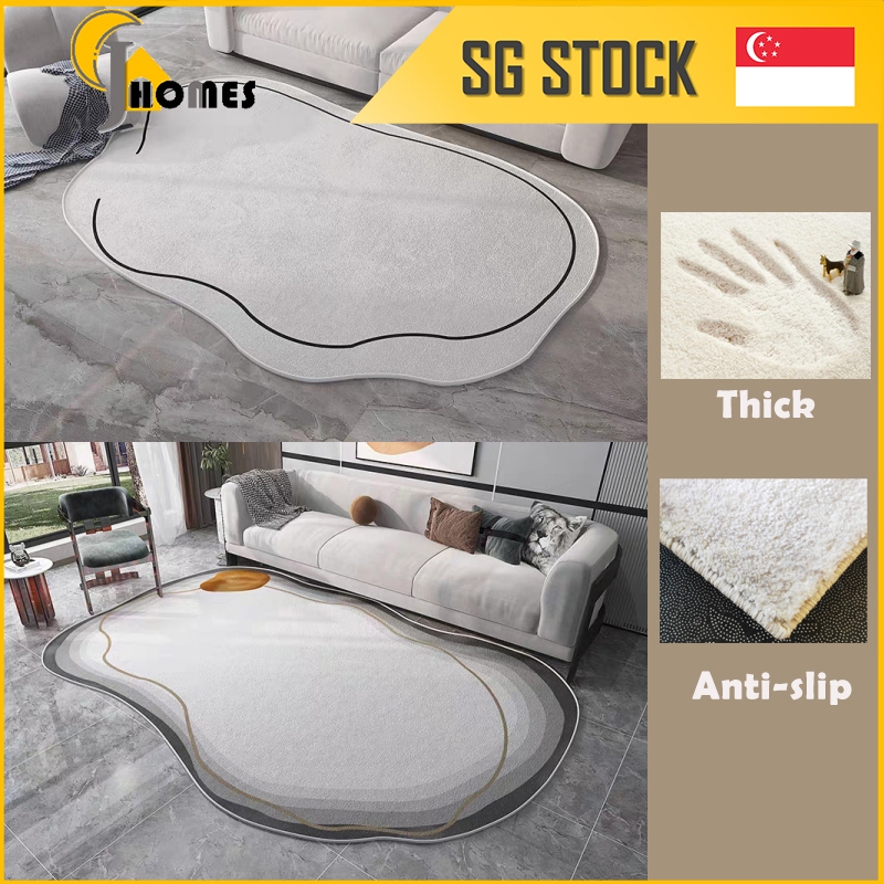 Thick Carpet for Living Room Rug Bedroom Bedside Washable Floor Mat ...