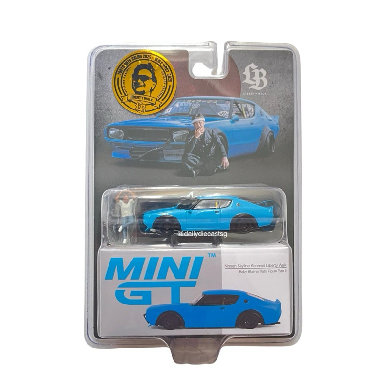 #711 MINI GT Nissan Skyline Kenmeri Liberty Walk Baby Blue W/ Kato ...