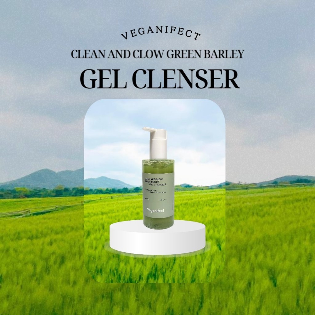 [Veganifect] LHA Green Barley Gel Cleanser 205ml / Smooth Skin Texture / Hydration with Beta ...