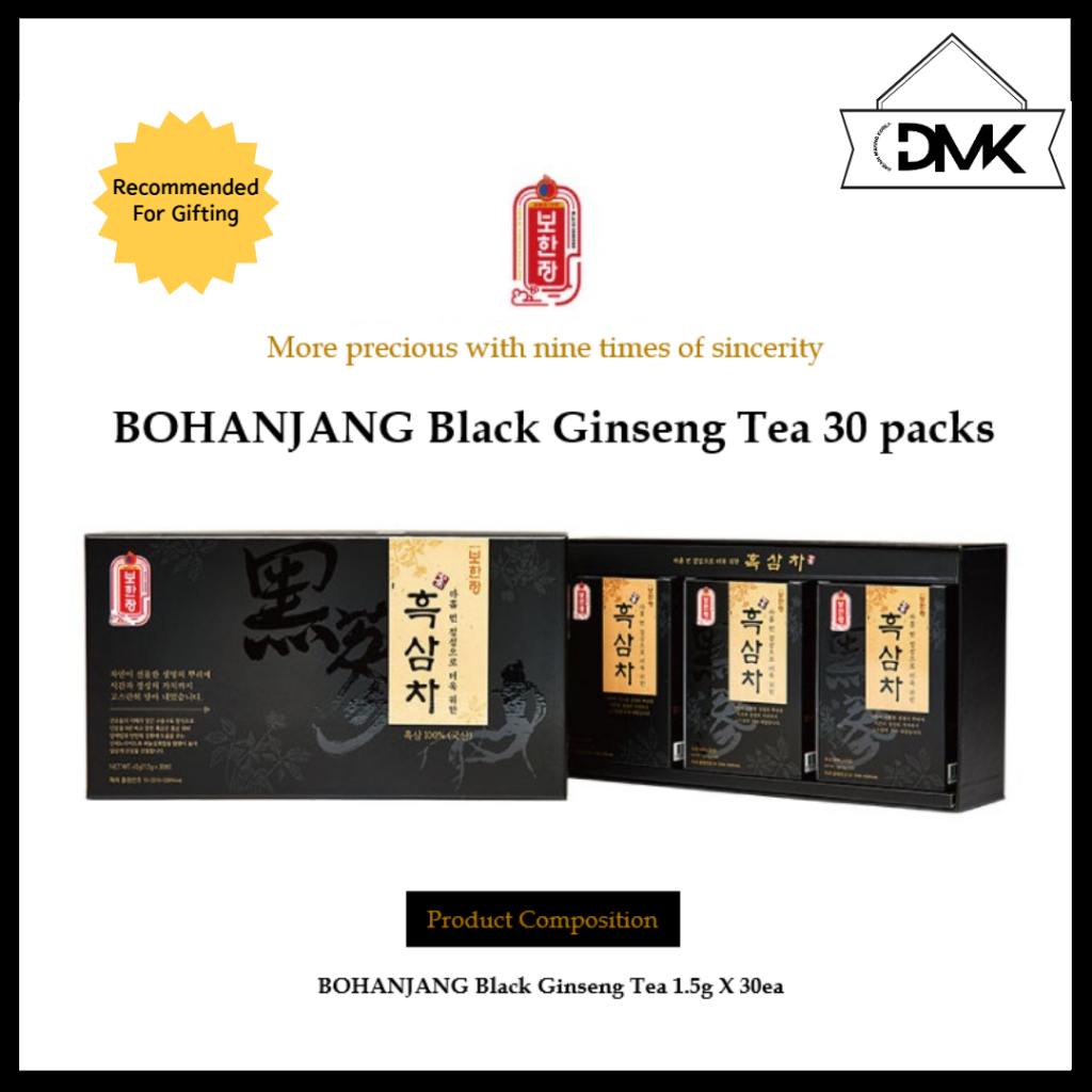 BOHANJANG Korean Black Ginseng Tea (1.5gX30ea) | Shopee Singapore