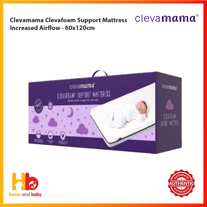 Clevamama Clevafoam Support Mattress Increased Airflow - 60x120cm ...