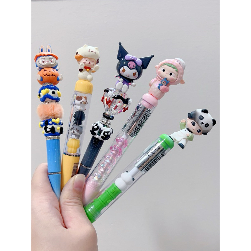 Cute Skewer Pen (Black Ink) – Kuromi, Hello Kitty, Labubu & More ...