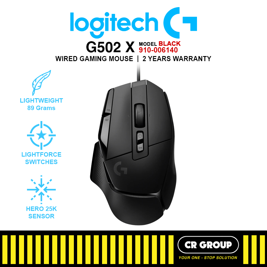 Logitech G502 X Wired Gaming Mouse - Black/White (2Yrs Warranty ...