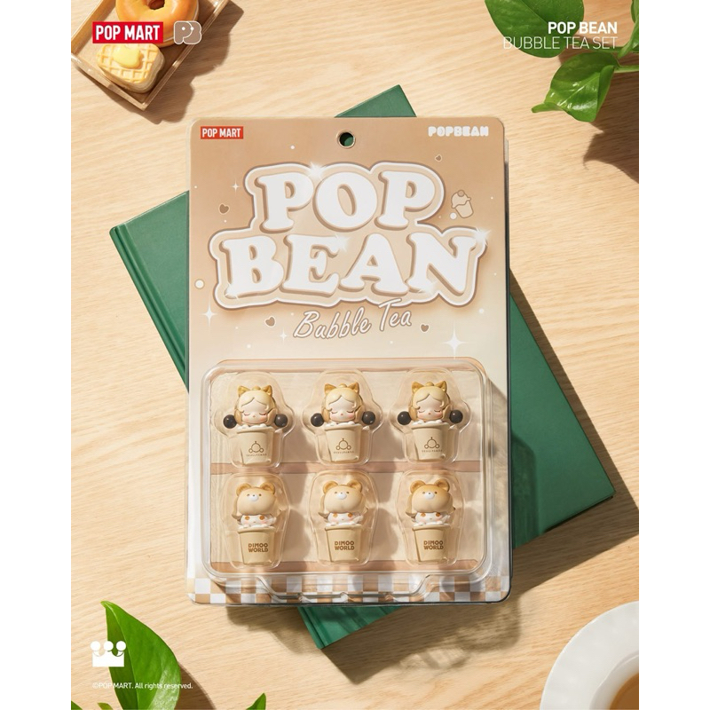 POP MART POP BEAN Bubble Tea set of 6 (Taiwan Exclusive) | Shopee Singapore