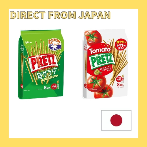 【DIRECT FROM JAPAN 】Ezaki Glico Pritz Umami Salad (8 bags) Pritz Tomato ...