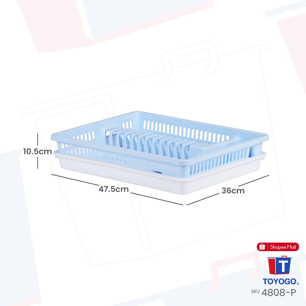 TOYOGO Dish Rack Organizer with Tray – Sturdy & Spacious Kitchen Rack ...