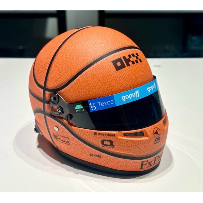 1/2 BELL F1 Lando Norris 2022 Mclaren Miami Basketball Helmet | Shopee ...