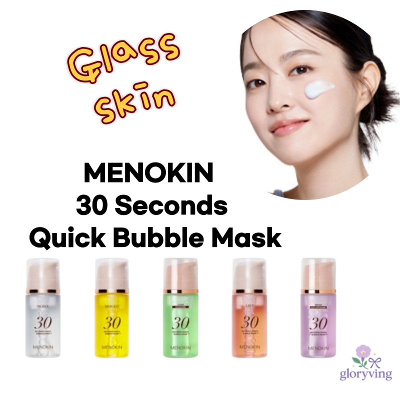 MENOKIN 30 Seconds Quick Bubble Mask – Korean Skincare for Dewy Glow ...