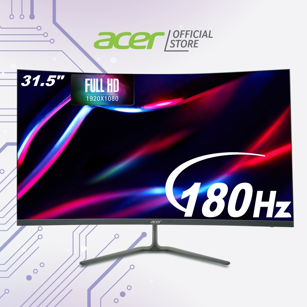 [New Model] [180Hz Refresh Rate] Acer ED320QR S3 31.5-Inch FHD Curved ...