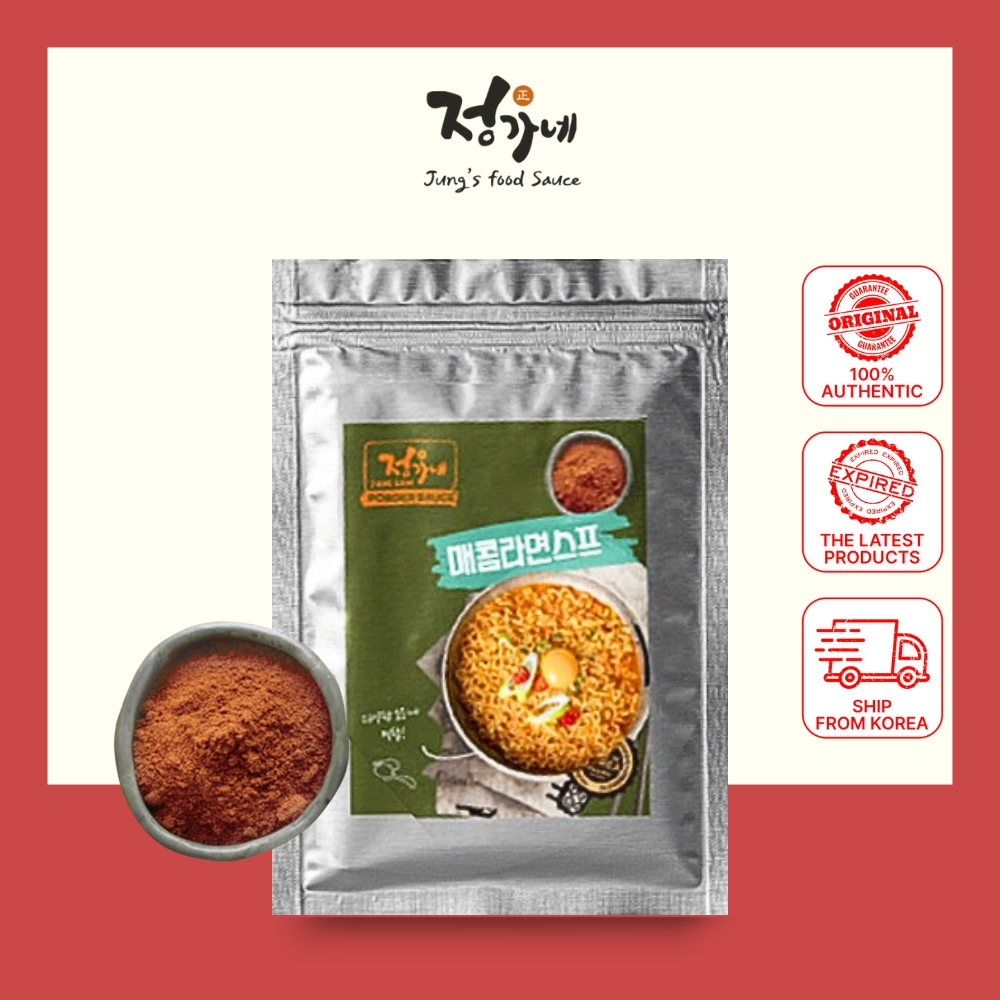 JUNG'S FOOD, Korean Ramen Powder Sauce, 500g, Spicy Flavor, Premium ...