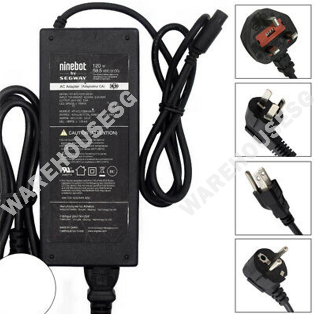 NINEBOT BY SEGWAY Lithium Battery Charger 63V DC2.0A ( Safety Mark ...