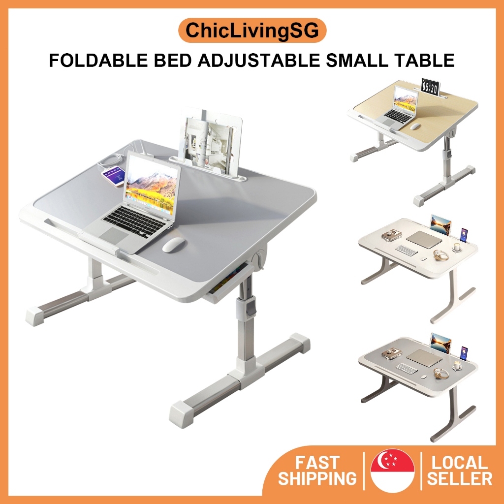 [SG] Laptop Table Stand / Foldable Lift Small Table / Laptop Desk ...