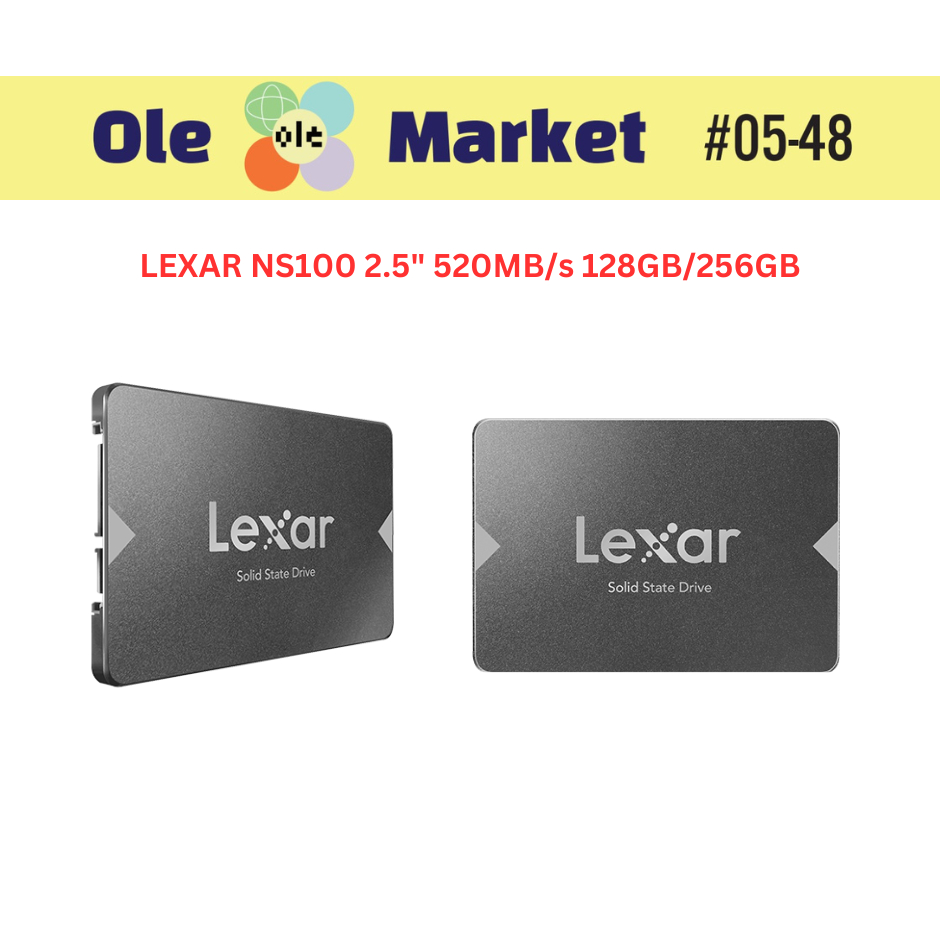 LEXAR NS100 2.5" 520MB/s 128GB/256GB | Shopee Singapore