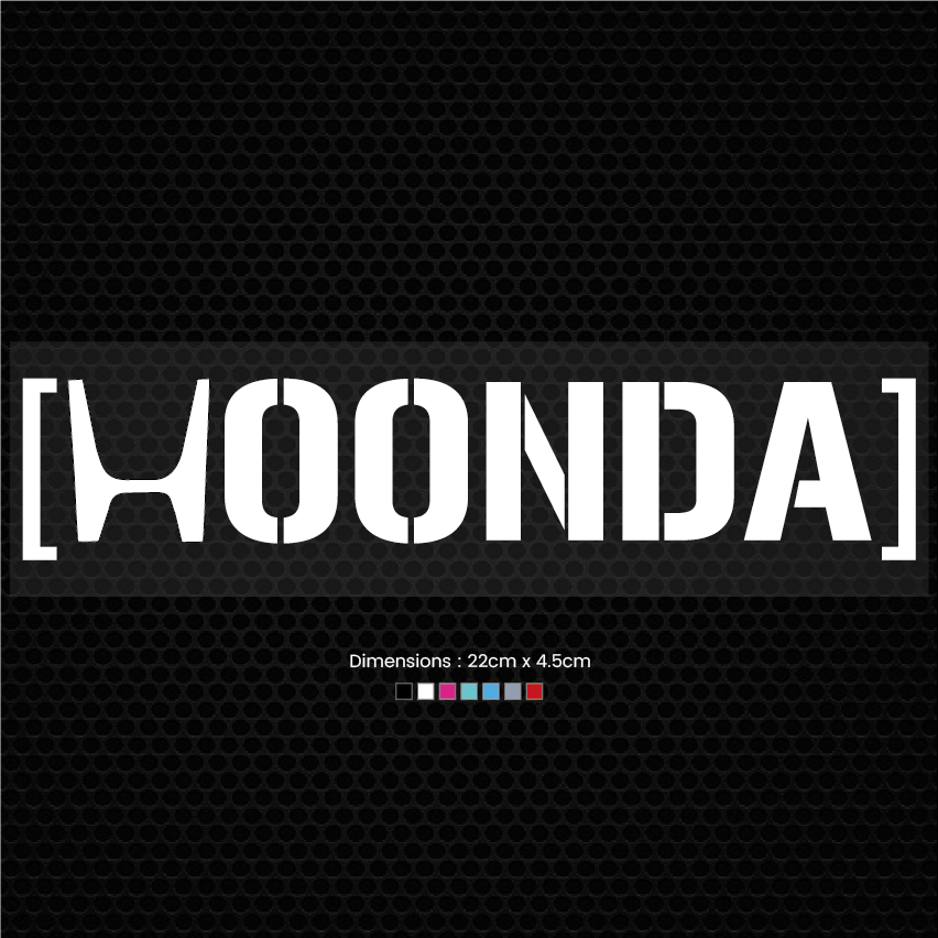 JDM Car Sticker Decals - Hoonda, Drift & Tuning Designs, Car Stickers ...