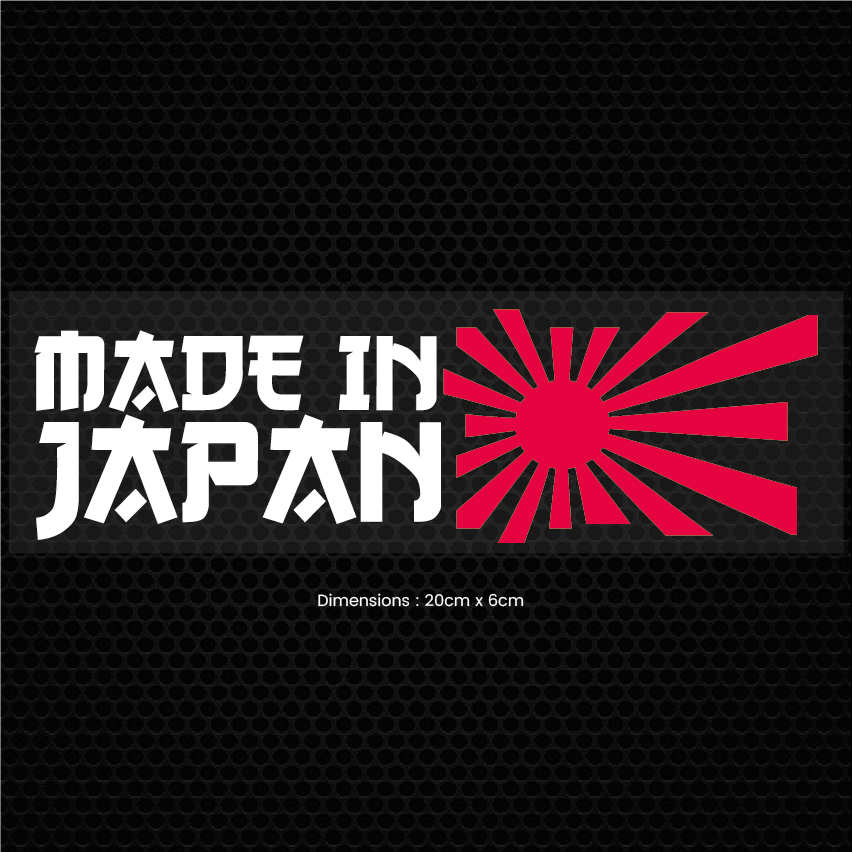 JDM Car Sticker Decals - Made In Japan, Car Stickers, Car Decals ...