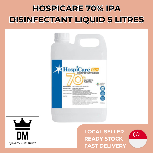 【SG Ready Stock】HospiCare 70% IPA Disinfectant Liquid 5 Litres | Shopee ...