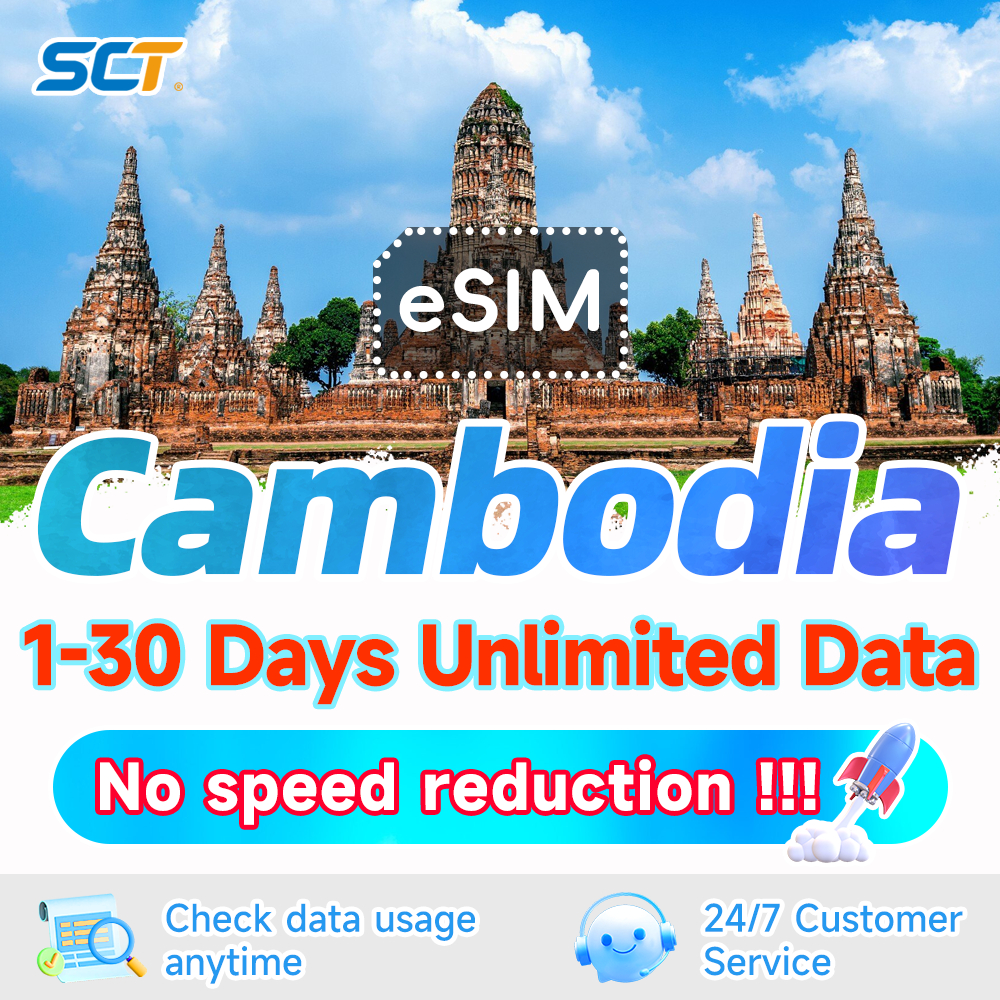 Wefly Cambodia eSIM 3-30Days Daily 500MB-3GB Unlimited Data eSIM ...