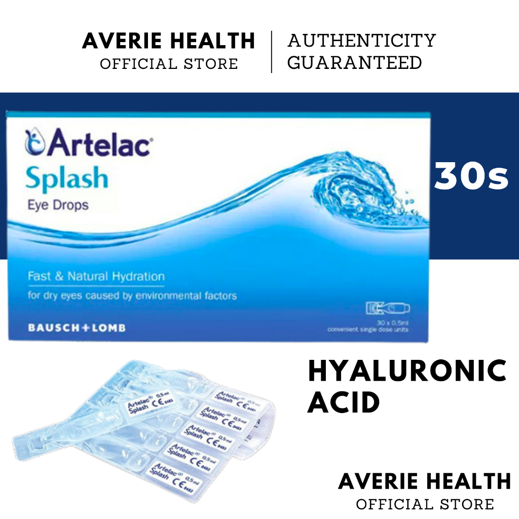 Artelac Splash Eye Drops 30s | For Dry Eyes Natural Hydration contains ...