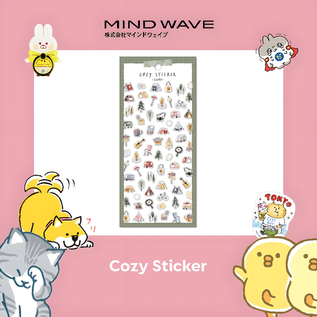 MIND WAVE | Cozy Sticker | 81415 CAMP | Shopee Singapore