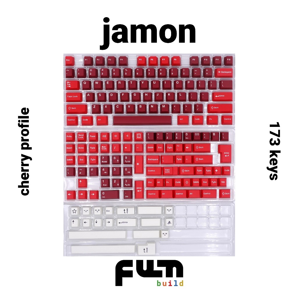 [JAMON Keycaps][Cherry Profile] Double shot Injection Molding 173 Keys ...
