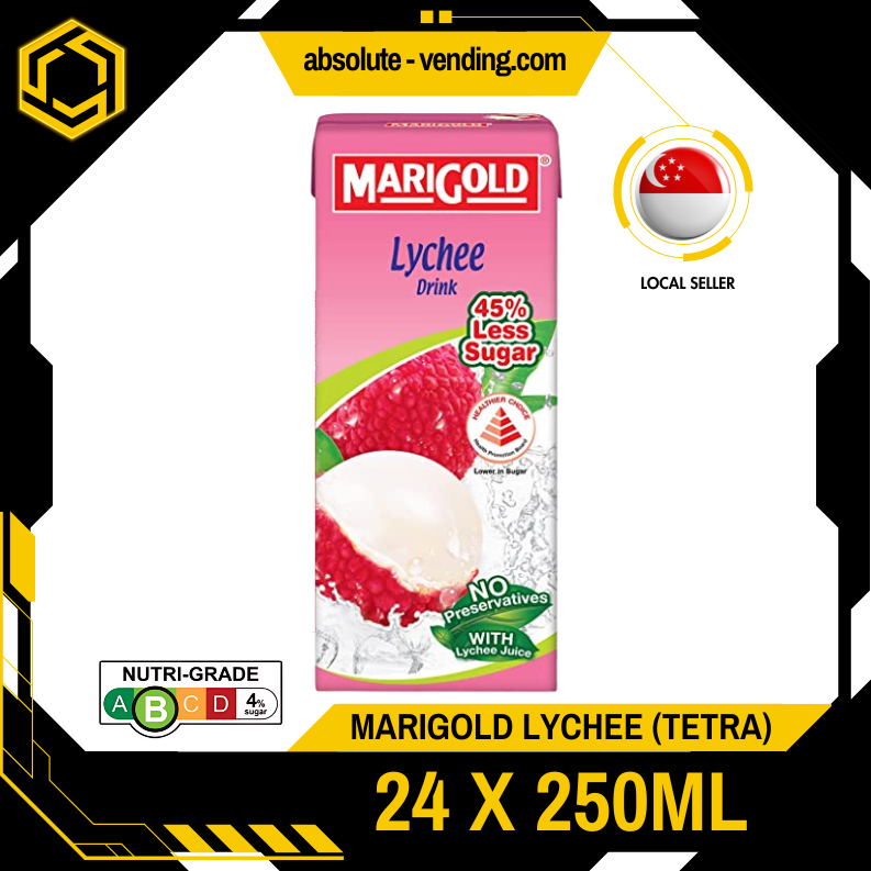 *MARIGOLD Asian Drink Lychee 250ML X 24 (TETRA) | Shopee Singapore