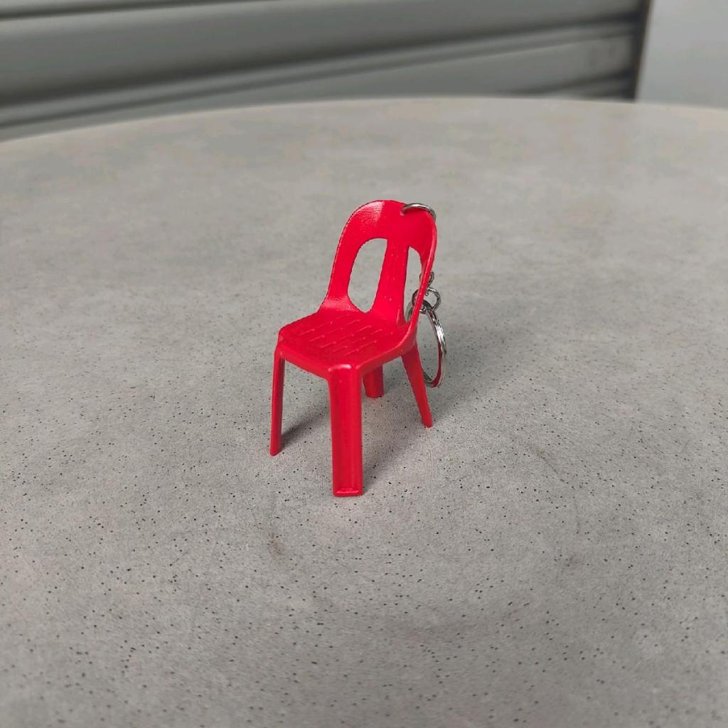 KEYCHAIN Red Chair: Heng Suay Eating House 3D printed 6cm Tall Red ...
