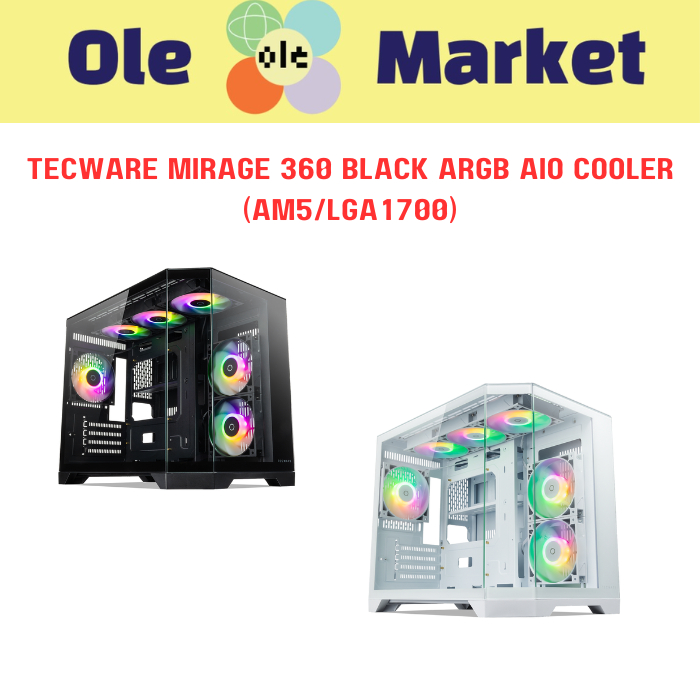 Tecware VX Trinity M ARGB 6F - Omni Link Black/White | Shopee Singapore