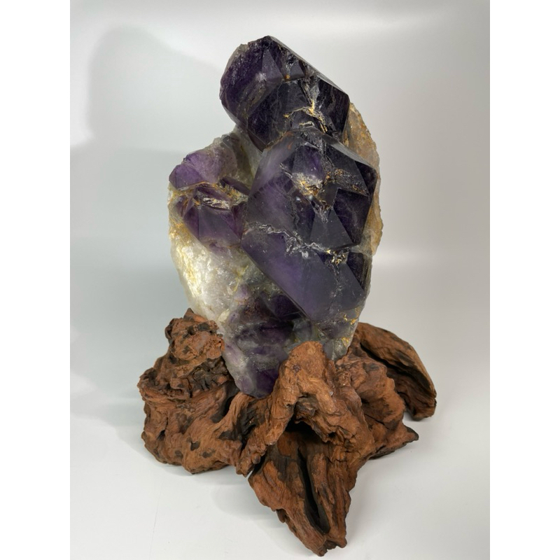 [SG Stock] Skeletal Amethyst with Yellow Clay (Crystal within Crystal ...