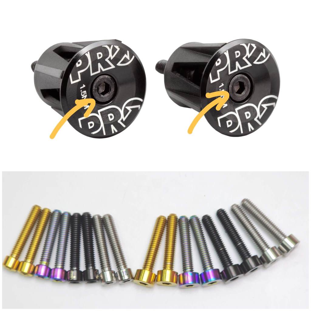 Titanium Bar End plug bolt for Shimano Pro/Lifeline/ Cinelli / BBB bar ...