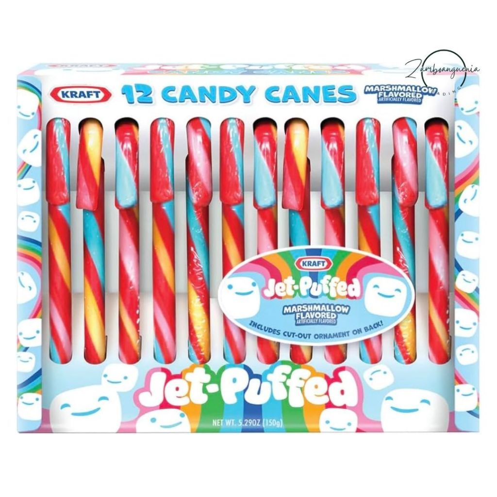 KRAFT Jet-Puffed Candy Canes Marshmallow Flavored (150g) [SG] | Shopee ...