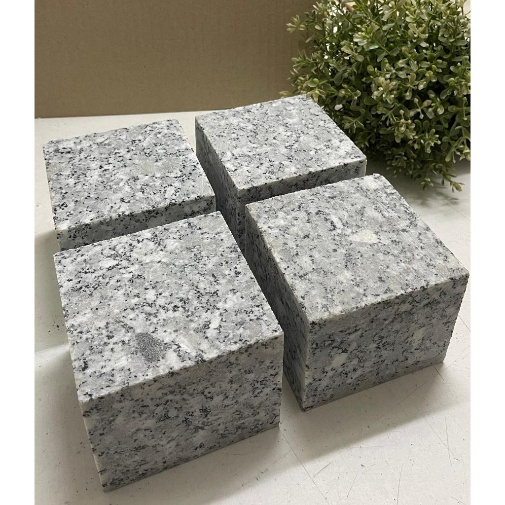 Granite Block Brick Base Sett Support Stand 100x100x80mm x 4 pieces ...