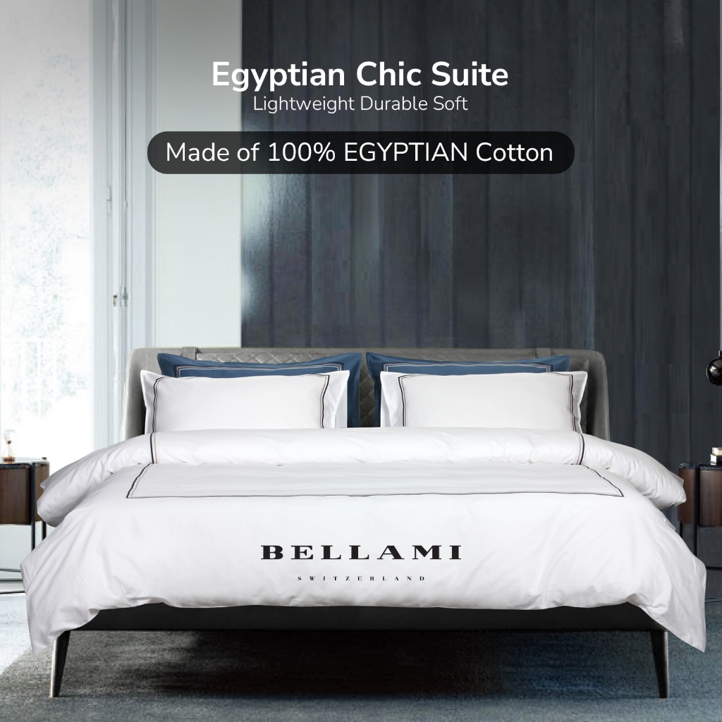 Bellami Hotel Collection Speedy 100% Egyptian Cotton 1000TC Bed Sheet Set I Fitted Sheet Set ...