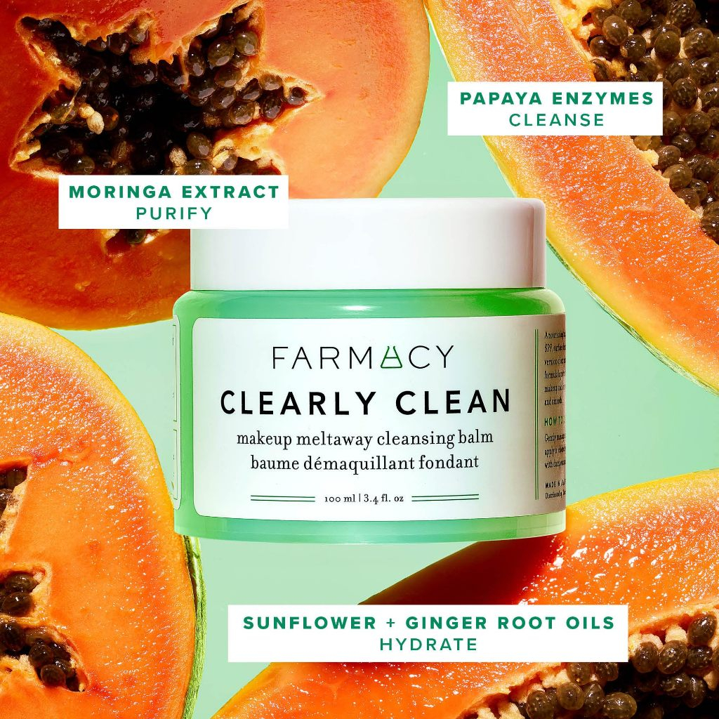 FARMACY GREEN CLEAN MAKEUP MELTAWAY CLEANSING BALM 50ML | Shopee Singapore