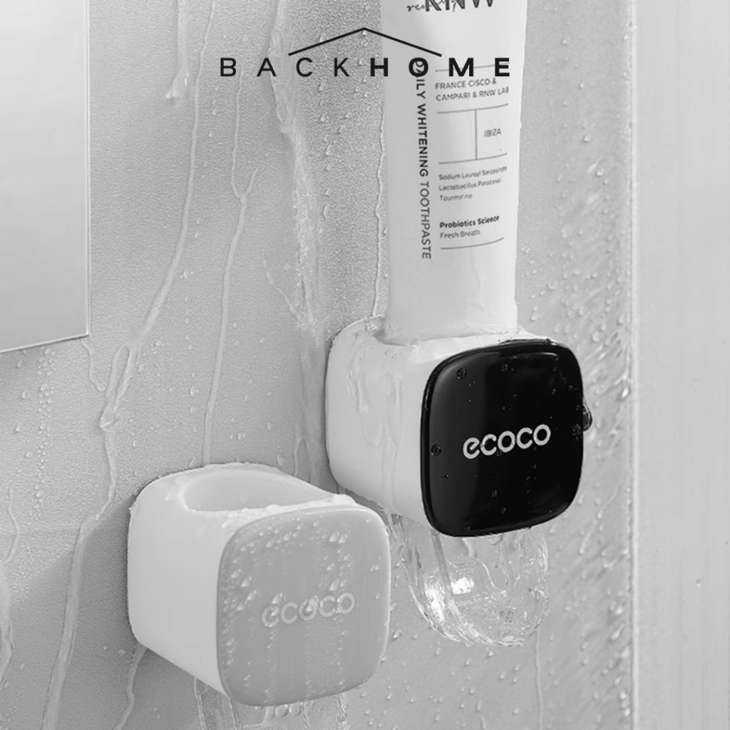 [SG InStock] ECOCO Minimalist Toothpaste Dispenser 簡約型牙膏分配器 - Toothpaste wall rack dispenser 牙膏牆 ...