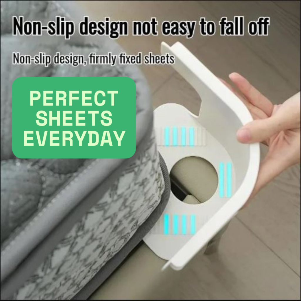 PERFECT SHEETS - 4PC Set Invisible Bed Sheet Fixer Multifunctional Anti ...