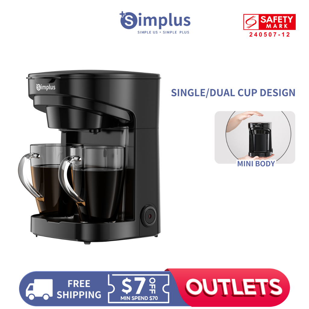 Simplus Coffee Maker Household Drip Filter Coffee Machine One-Button ...