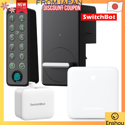 [Direct from japan] SwitchBot Lock, Fingerprint Identification Pad, Smart Remote Control, Finger ...