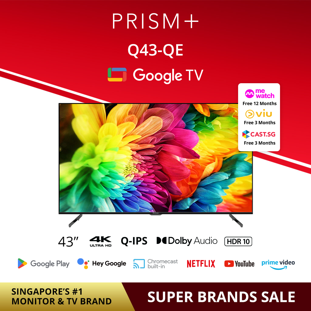 PRISM+ Q43 Quantum Edition 4K Google TV | 43 inch | Quantum Colors ...