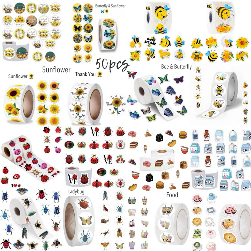 [SG STOCK] Sunflower🌻Bee 🐝 Ladybug 🐞 Butterfly 🦋 Insects 🐜 Bird 🦅 Milk🥛 ...