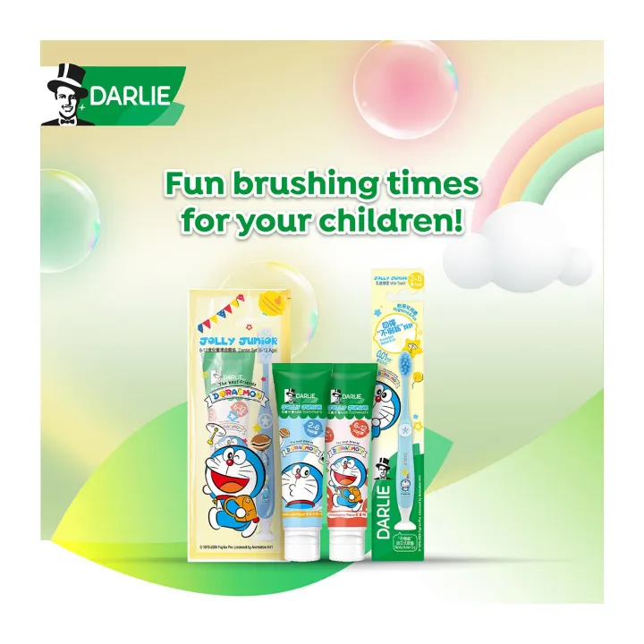 Darlie Jolly Junior Kids Strawberry Flavoured Toothpaste (60g) | Shopee ...