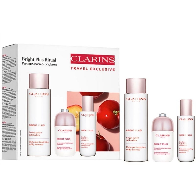 CLARINS Bright Plus Ritual Set [Milky Essence 200ml, Moisturizing ...