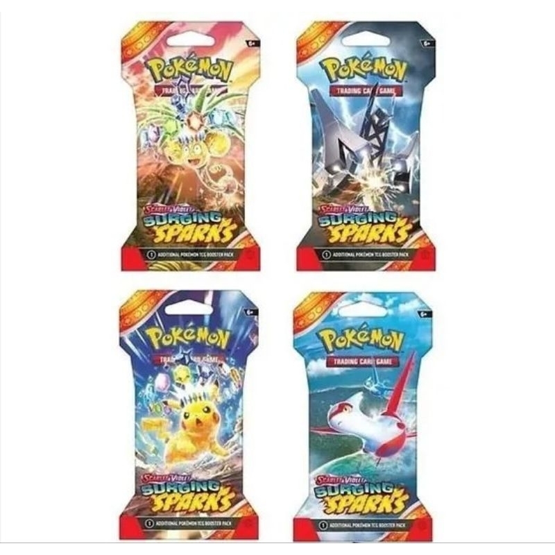 Pokémon TCG SV8 Surging Sparks Sleeved Booster Packs Art Set | Shopee ...
