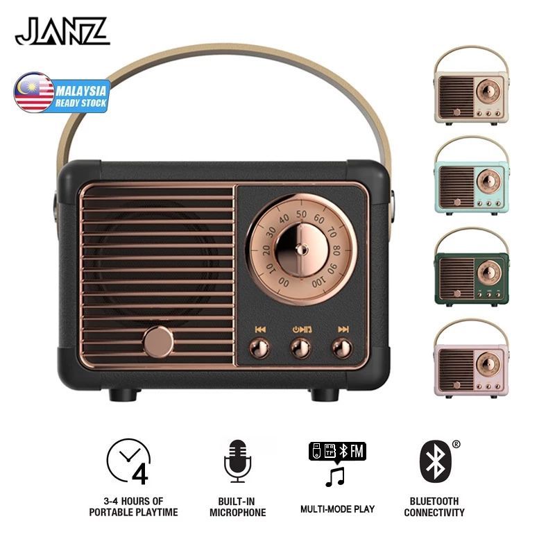 Bluetooth Speaker Vintage Wireless Retro Mini Speakers Portable Mini ...