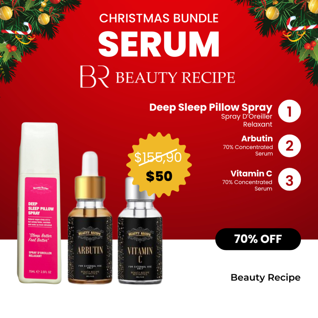 Christmas Bundle: Serum Set [Arbutin 70% Concentrated Serum] [Vitamin C ...
