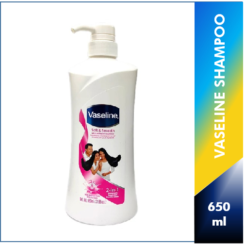 Vaseline Soft and Smooth Milk Nutrient Shampoo 2in1 650ml | Shopee ...