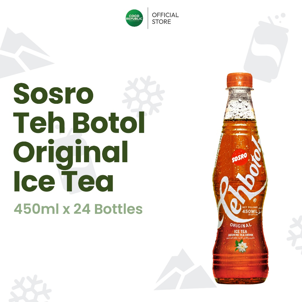 Sosro - Tehbotol Original Ice Tea (450ml x 24 Bottles) | Shopee Singapore