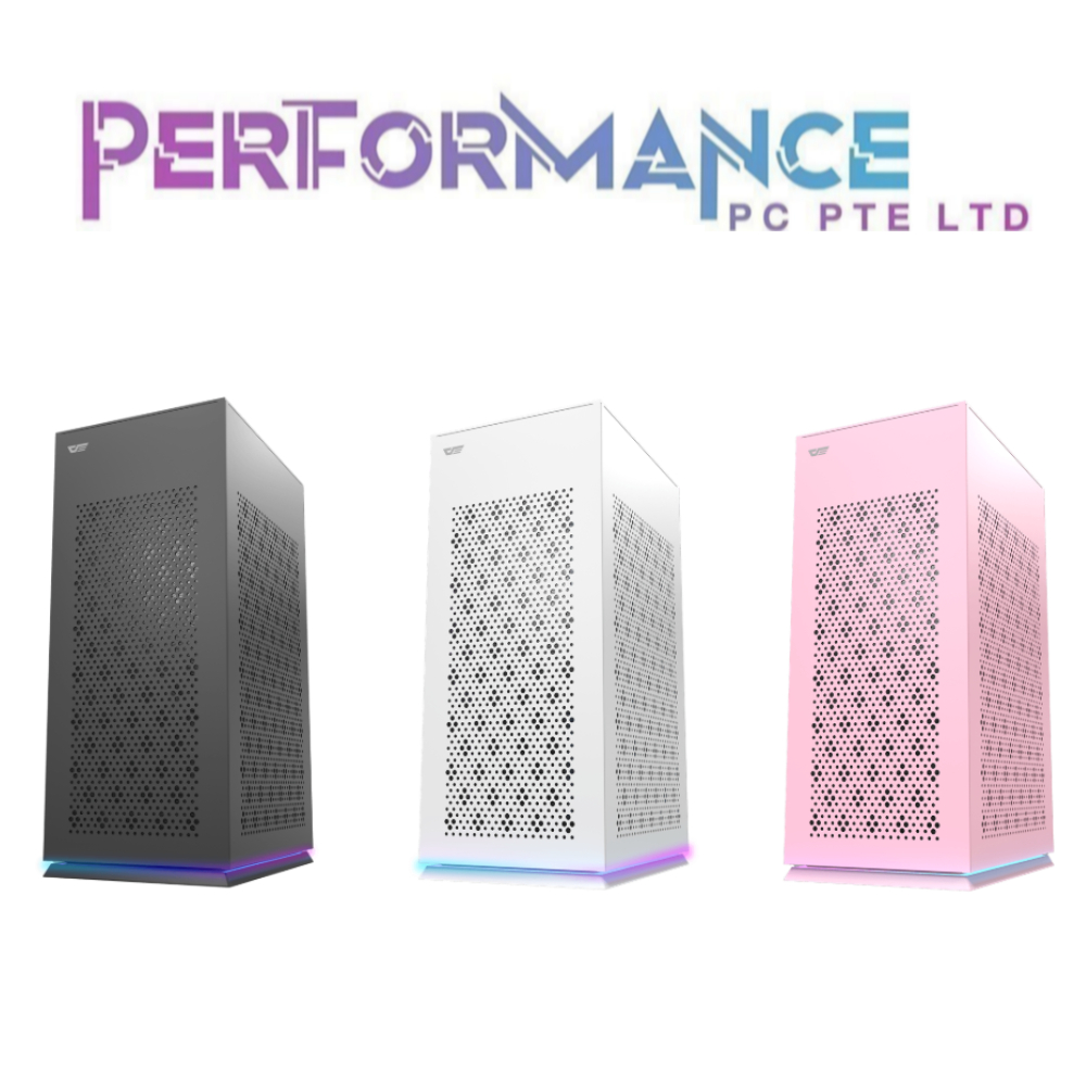 darkFlash DLH21 Mini-ITX PC Case Black/White/Pink (1 Year Warranty By ...