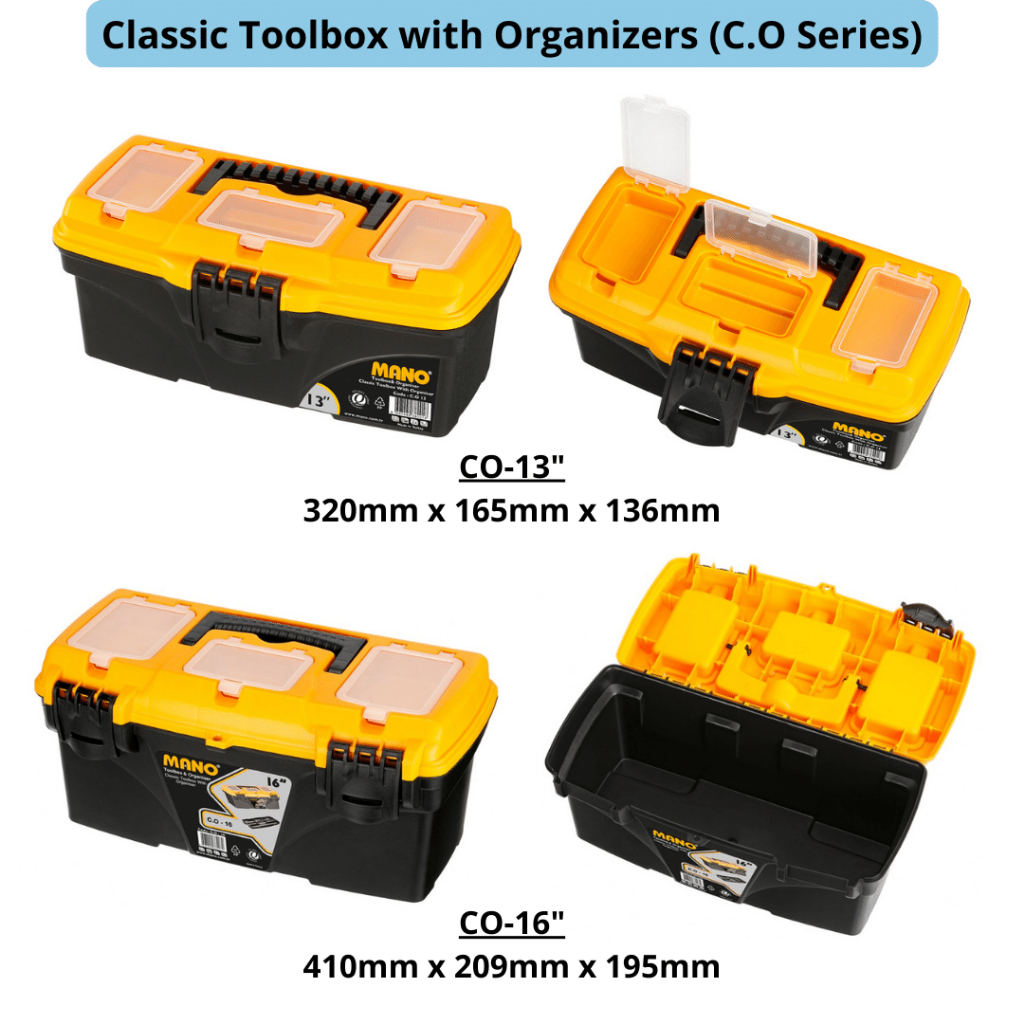 [SG STOCK] MANO CO SERIES PVC TOOL BOX Plastic Multifunction Purpose ...